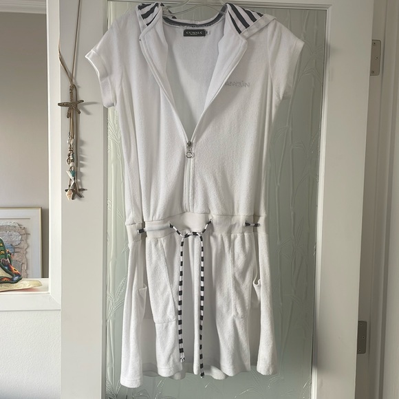 Swim | Super Cute Spa Day Or Beachpool Bathing Suit Coverup Terrycloth ...